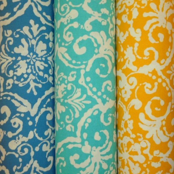 P Kaufmann | Accents | Outdoor Print Affair Caribbean Blue Fabric ...